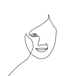Girl Face Line Vector Images (over 48,000)