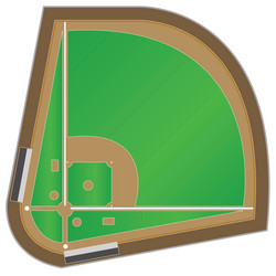 Isometric baseball field flat Royalty Free Vector Image