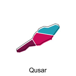 Map of agdash design template national borders Vector Image