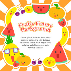 Smoothie frame background Royalty Free Vector Image