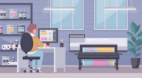 Cartoon polygraphy Royalty Free Vector Image - VectorStock