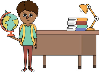 Student boy cartoon Royalty Free Vector Image - VectorStock