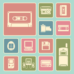 Gadget icons Royalty Free Vector Image - VectorStock
