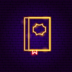 Reading neon sign Royalty Free Vector Image - VectorStock