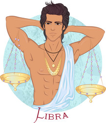 Sign librai as a man Royalty Free Vector Image