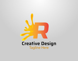 Colorful Paint Splashes Font Letter R Vector Images (37)