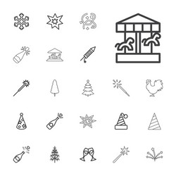 Year icons Royalty Free Vector Image - VectorStock