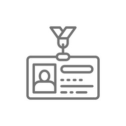 Black thin line driver license icon Royalty Free Vector