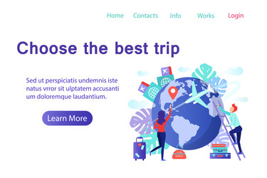 Online tickets banner in flat style Royalty Free Vector