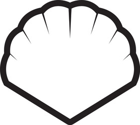 Clam icon design template Royalty Free Vector Image