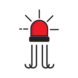 Stand lamp science lab icon logo Royalty Free Vector Image