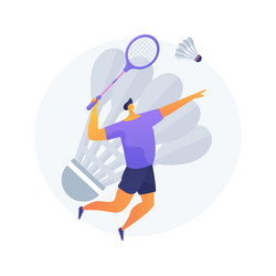 Badminton abstract concept Royalty Free Vector Image