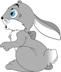 Quick rabbit Royalty Free Vector Image - VectorStock