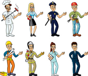 Different characters of creative professions Vector Image