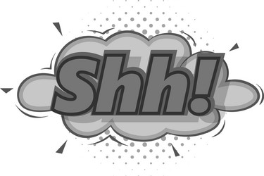 Funny Comic Shh Vector Images (44)