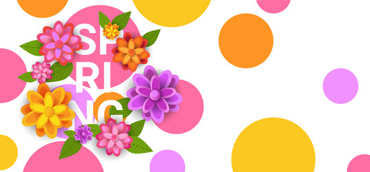 Colorful floral elements graphic design Royalty Free Vector