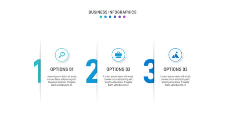 Horizontal progress bar featuring 3 arrow-shaped Vector Image