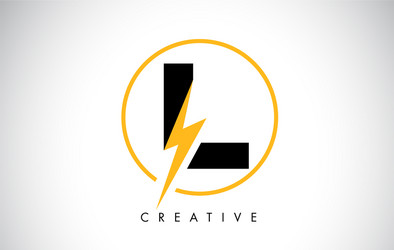 3d lightning electric power icon design element Vector Image