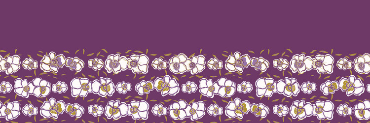 Purple Pansy Flowers Border Vector Images (over 150)