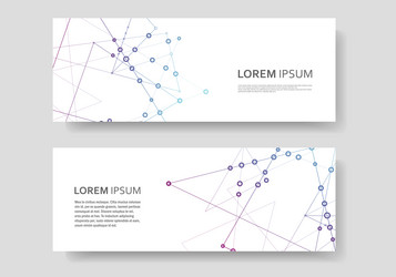 Template banner network technology Royalty Free Vector Image