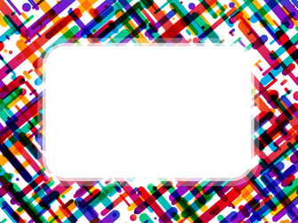 Colorful rectangular abstract background on white Vector Image