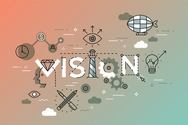 Flat style thin line banner design of coding Vector Image