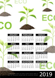 Realistic ecology and environment template Vector Image