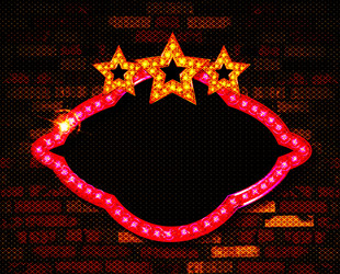 Now showing announcement board banner Royalty Free Vector