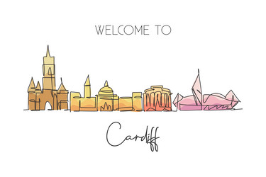 Cardiff Royalty Free Vector Image - VectorStock