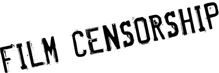 Film censorship rubber stamp Royalty Free Vector Image