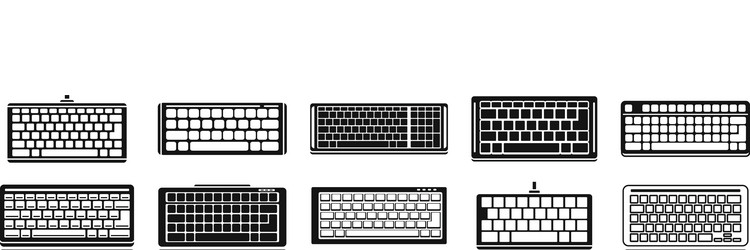 Computer Keyboard Keys Vector Images (over 14,000)
