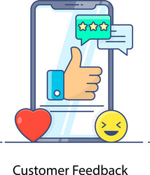 Customer feedback Royalty Free Vector Image - VectorStock