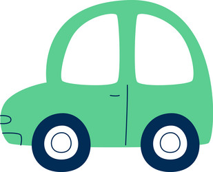 Childish car transport Royalty Free Vector Image