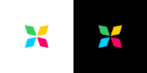 Modern and cool pc logo design Royalty Free Vector Image