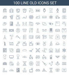 49 old icons Royalty Free Vector Image - VectorStock