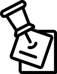 Paper Pin Icon Vector Images (over 36,000)