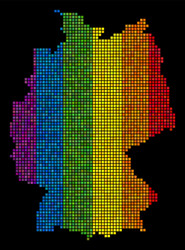 Germany Pixel Map Vector Images (over 170)