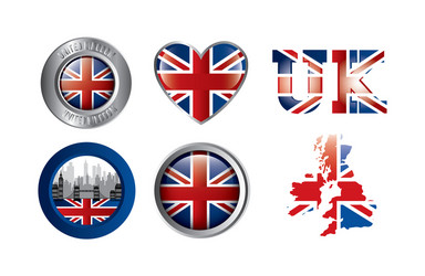 Bundle britain culture icons Royalty Free Vector Image