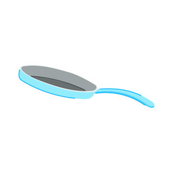 Fry frying pan cartoon Royalty Free Vector Image