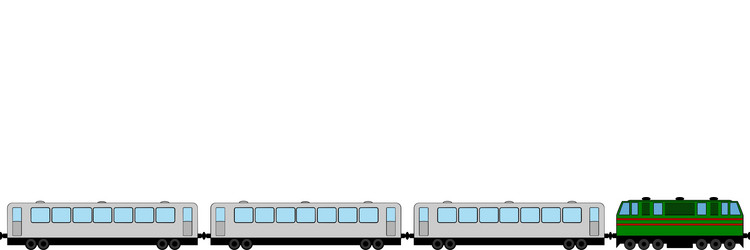 Shuttle train carriage composition Royalty Free Vector Image