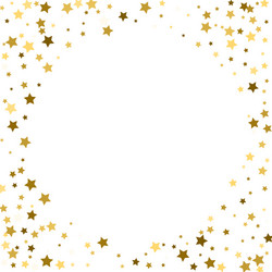 Abstract round background with gold star elements Vector Image