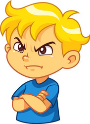 Angry nerd expression Royalty Free Vector Image