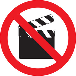 Denied circle red prohibited icon Royalty Free Vector Image