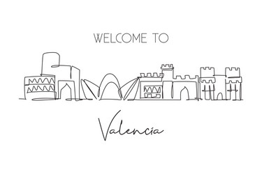 Valencia Skyline Vector Images (over 140)