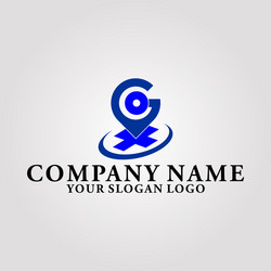 Health place logo 02 Royalty Free Vector Image