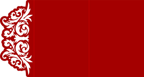 Laser cut template initial monogram letters Vector Image