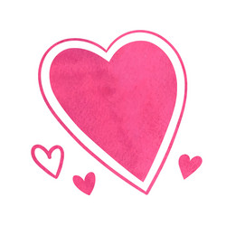 Best friends pink heart Royalty Free Vector Image