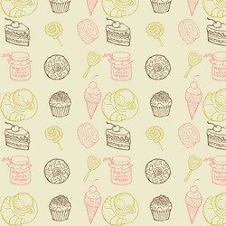 Sweet seamless pattern with sketchy spa stuff Vector Image