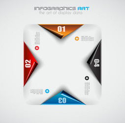 Infographics concept to display your data Vector Image