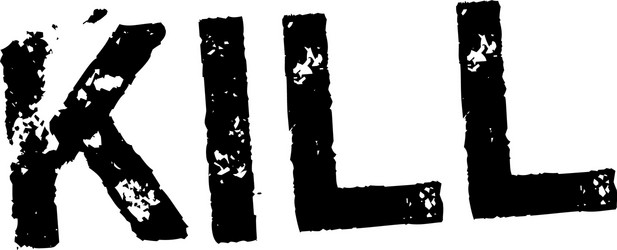 Killed stamp on white Royalty Free Vector Image